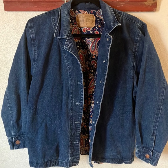 Gotcha Covered | Jackets & Coats | Vintage Blue Jean Button Up Jacket ...